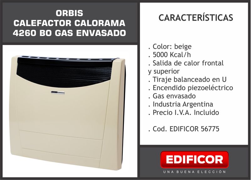 ORBIS CALORAMA BGE TBU POST 5000 GE 4260BO